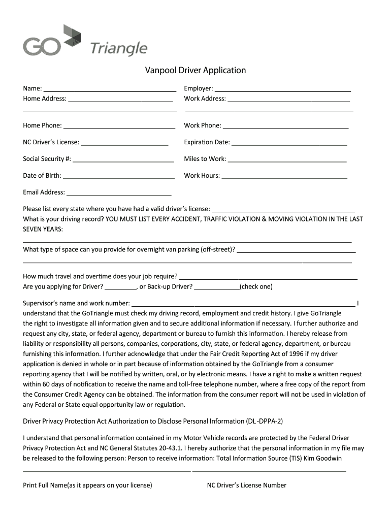 Fillable Online NC Drivers License Fax Email Print - pdfFiller