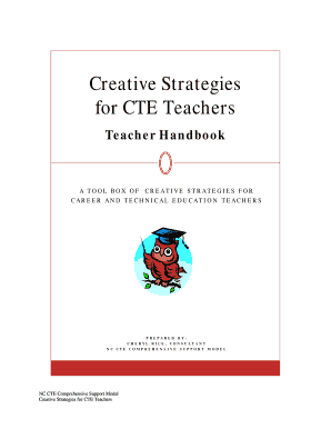 Fillable Online Creative Strategies Teacher Handbook Fax Email Print ...