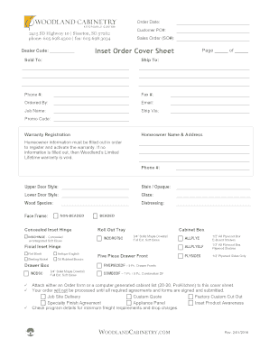 Fillable Online Form02 - Inset Order Cover Sheet 1-16 Fax Email Print ...