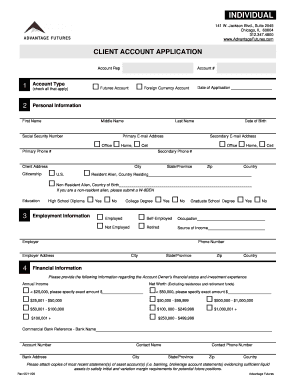 Fillable Online CLIENT APPLICATION FORM INDIVIDUAL PDF - Advantage ...
