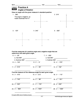 Fillable Online schoolwires henry k12 ga Angles of Rotation ...