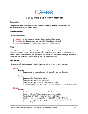 Fillable Online tl9000 TL 9000 Data Submission Methods - tl9000 Fax Email Print - pdfFiller