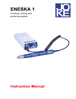 Fillable Online joke ENESKA 1 Mobile grinding, milling and polishing ...