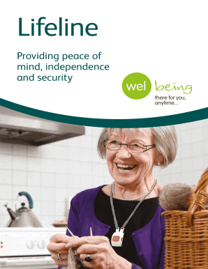 Fillable Online welbeing org Lifeline Providing peace of mind ...