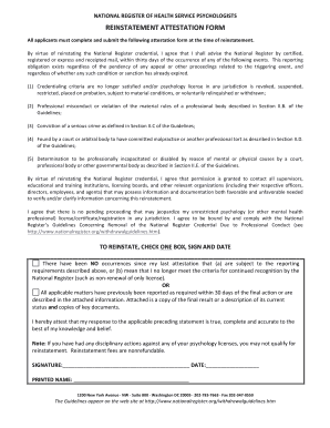 Fillable Online ReinstatementAttestationForm.doc Fax Email Print ...