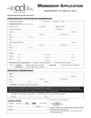 Fillable Online cci-ghc MEMBERSHIP APPLICATION - bccib-bghcbbcab Fax ...