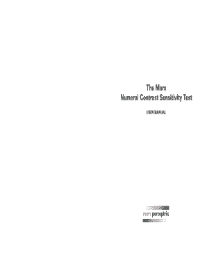 Fillable Online The Mars Numeral Contrast Sensitivity Test - Good-Lite ...
