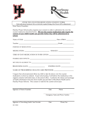Fillable Online huntley k12 mt OVER-THE-COUNTER MEDICATION CONSENT FORM ...
