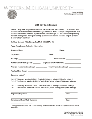 Fillable Online CRT Buyback Request Form Fax Email Print - pdfFiller