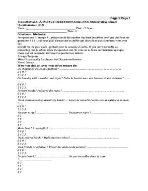 Fillable Online fibromyalgiesos Page 1 FIBROMYALGIA IMPACT ...