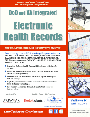 Fillable Online Electronic Health Records - Military and Government ...