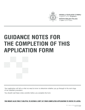 Fillable Online GUIDANCE NOTES FOR THE COMPLETION OF THIS APPLICATION ...