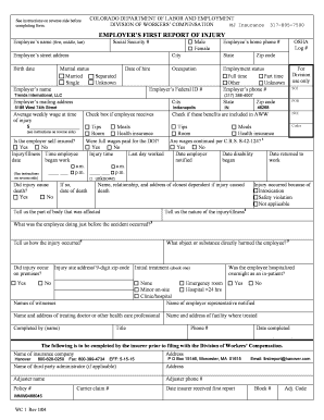 Fillable Online COLORADO DEPARTMENT OF LABOR AND EMPLOYMENT DIVISION OF ...