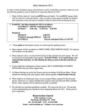 Fillable Online 2012 MASS REQUEST FORM p 2 of 2 Fax Email Print - pdfFiller