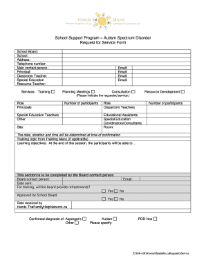 Fillable Online thefamilyhelpnetwork Request for Service Form - SSP-ASD ...