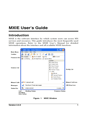Fillable Online MXIE Users Guide Fax Email Print - pdfFiller