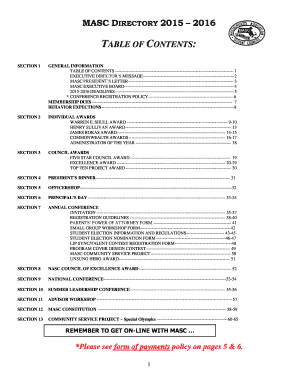 Fillable Online masc guidebook form Fax Email Print - pdfFiller