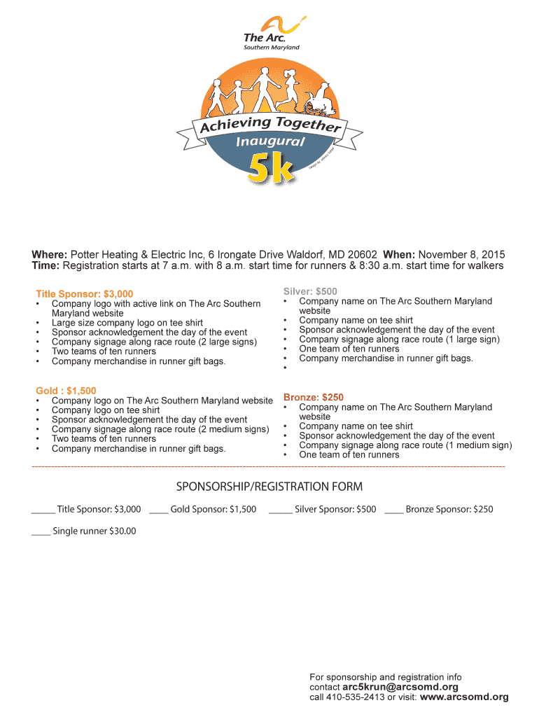 Fillable Online SPONSORSHIPREGISTRATION FORM Fax Email Print - pdfFiller