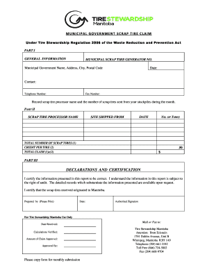 Municipal Claim Form - Tire Stewardship Manitoba - Tirestewardshipmb ...