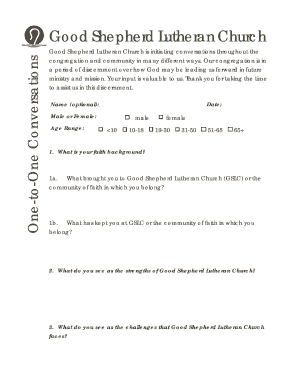 Fillable Online One-to-One Conversation Sheet Fax Email Print - pdfFiller
