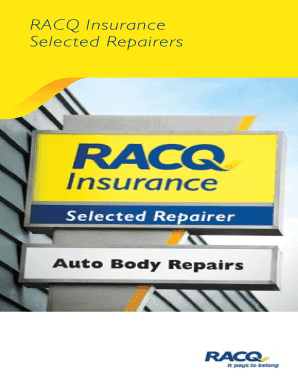 Fillable Online RACQ Insurance Fax Email Print - pdfFiller