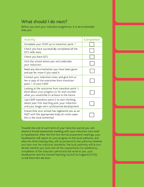 Fillable Online educationgateshead Career entry and development profile ...