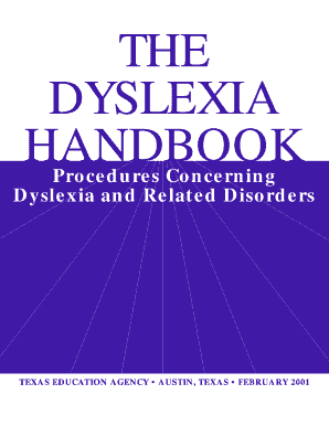 Fillable Online bsnpta THE DYSLEXIA HANDBOOK - Brandywine Special Needs PTA - bsnpta Fax Email ...