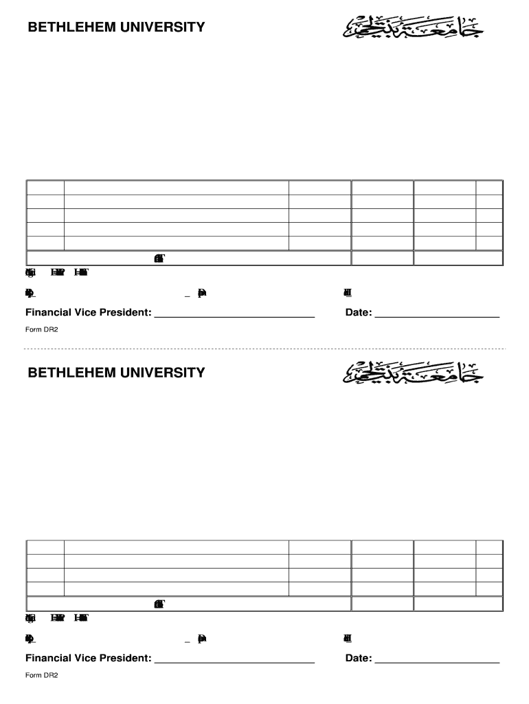 Fillable Online campus bethlehem DR2-Form.doc - campus bethlehem Fax ...