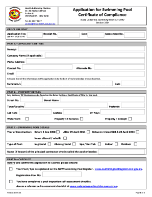 Fillable Online Certificate of Compliance Application - Wentworth Shire ...