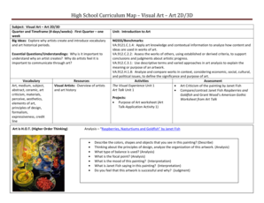 Fillable Online High School Curriculum Map Fax Email Print - pdfFiller