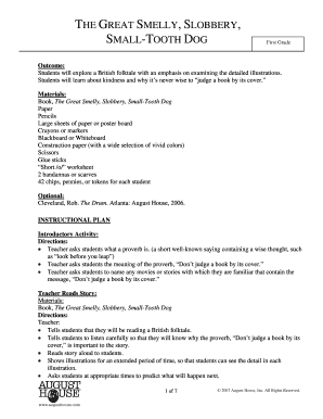Fillable Online THE GREAT SMELLY SLOBBERY SMALL-TOOTH DOG Fax Email ...