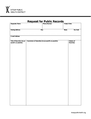 Fillable Online Public Records Request Form - Kitsap Public Health ...