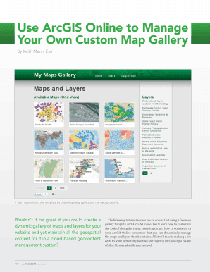 Fillable Online Using ArcGIS Online to Manage Your Own Custom Map ...
