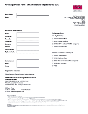 Fillable Online CIMA Malaysia Division Fax Email Print - pdfFiller