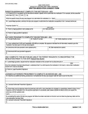 Nys Medication Consent Form - Fill Online, Printable, Fillable, Blank ...