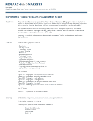 Fillable Online Biometrics & Fingerprint Scanners Application Report ...