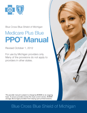 Fillable Online Medicare Plus Blue PPO manual - BCBSM.com Fax Email Print - pdfFiller