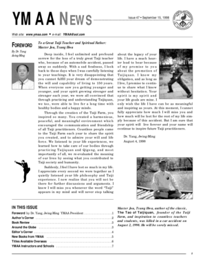 Fillable Online YMAA News #47, September 1998 (168Kb) Fax Email Print ...