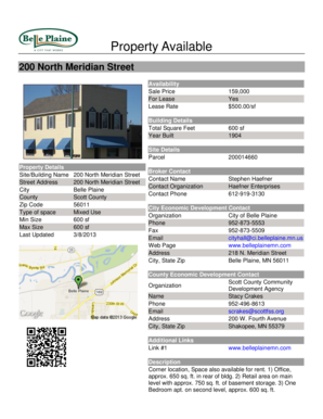 Fillable Online Property Available 200 North Meridian Street ...