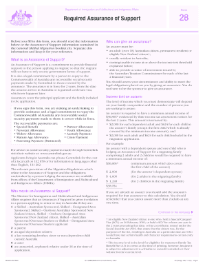 Fillable Online Required Assurance of Support - Angelfire Fax Email Print - pdfFiller