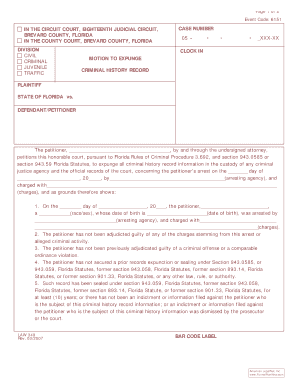 Fillable Online Expunge A Case Forms - Website - Justia Fax Email Print ...