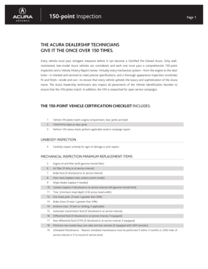 Fillable Online 150-point Inspection Fax Email Print - pdfFiller