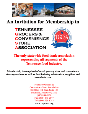 Fillable Online An Invitation for Membership in Fax Email Print - pdfFiller