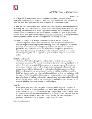 Fillable Online AICP NATIONAL GUIDELINES Fax Email Print - pdfFiller
