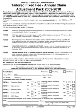 Fillable Online Tailored Fixed Fee - Annual Claim Fax Email Print - pdfFiller