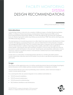Fillable Online FACILITY MONITORING Fax Email Print - pdfFiller