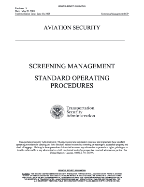 Fillable Online Aviation Security Screening Management - National Air ...