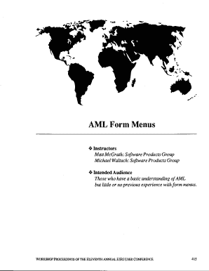 Fillable Online AML Form Menus Fax Email Print - pdfFiller