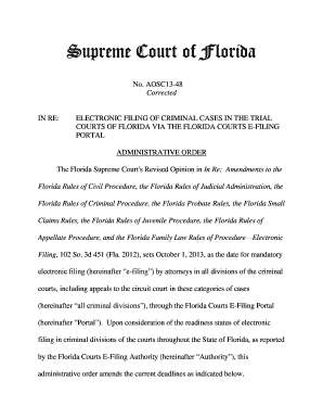Fillable Online AOSC1348 Corrected IN RE: ELECTRONIC FILING OF CRIMINAL ...