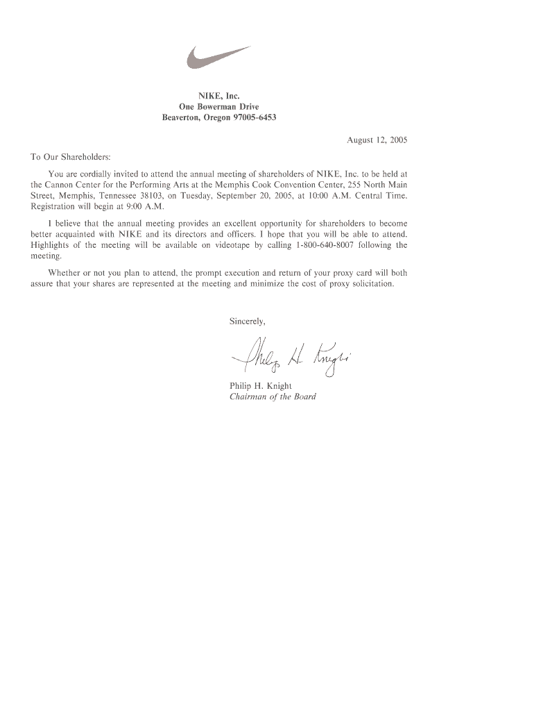 Fillable Online Notice of Annual Meeting of Shareholders Fax Email ...